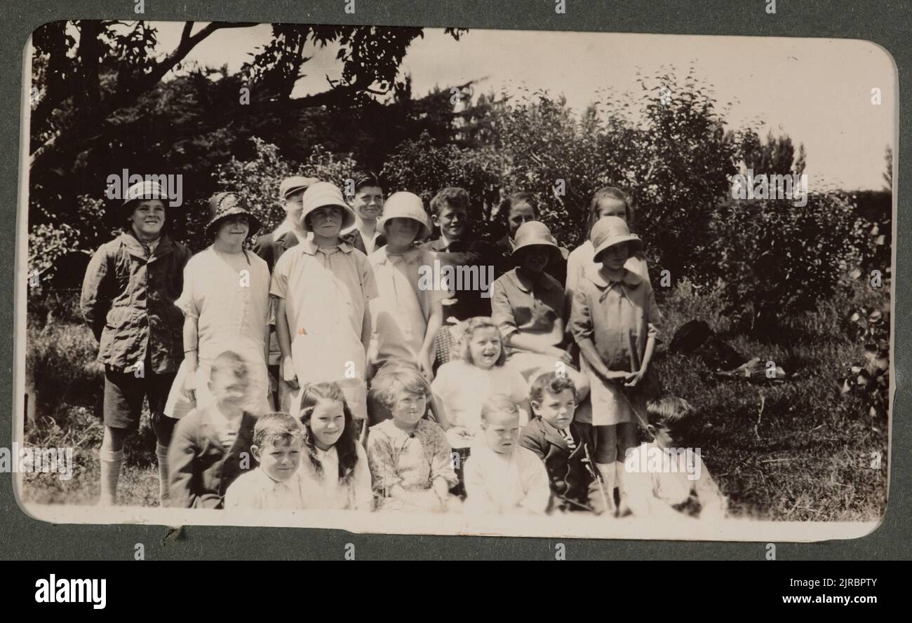 Brian Brake, third from right, circa 1930, New Zealand, maker unknown ...