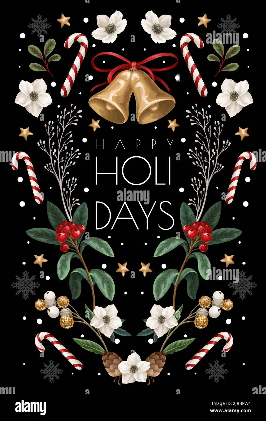 Botanical background design Stock Vector Images - Alamy