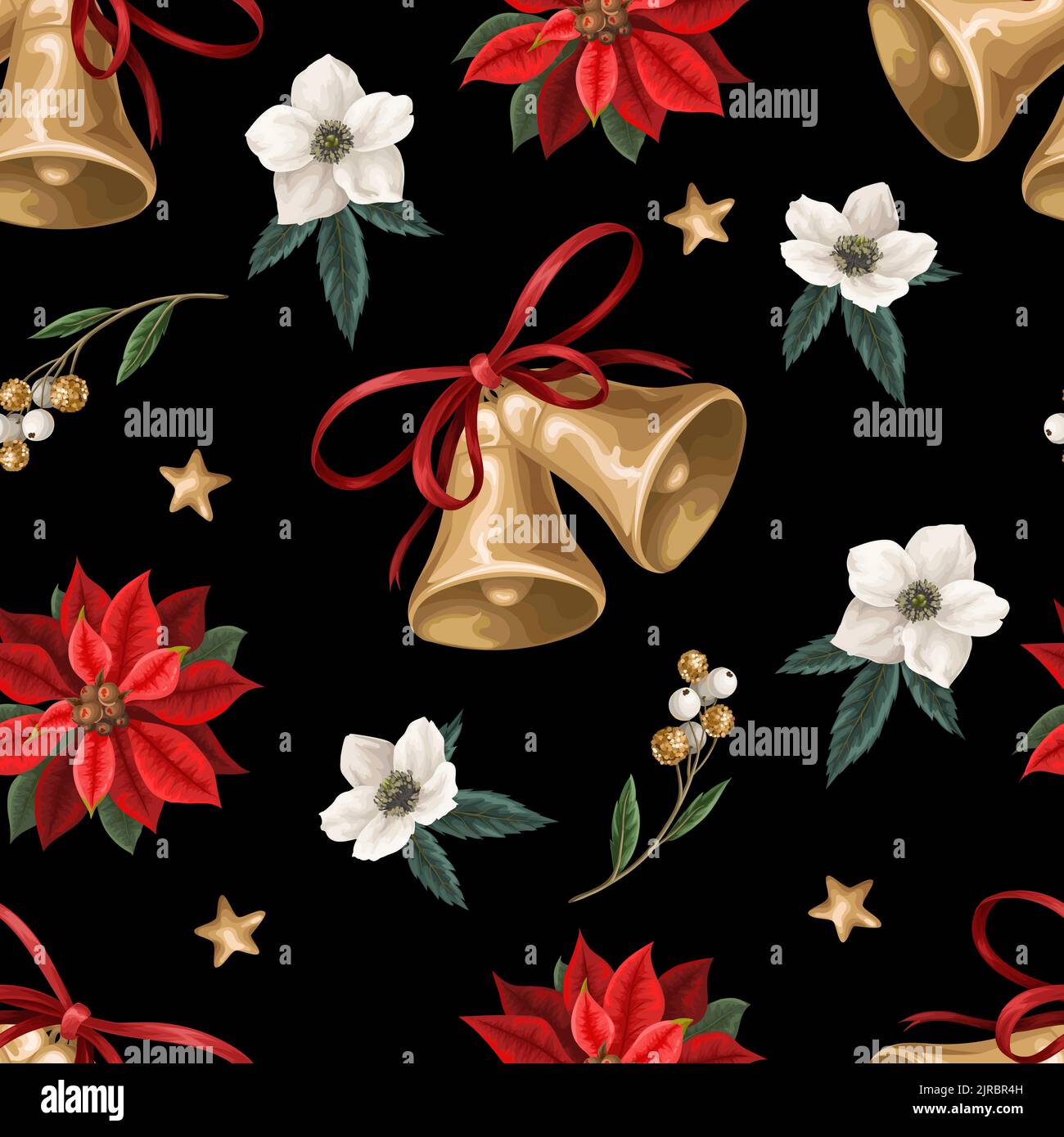 Retro christmas wreath watercolor Stock Vector Images - Alamy