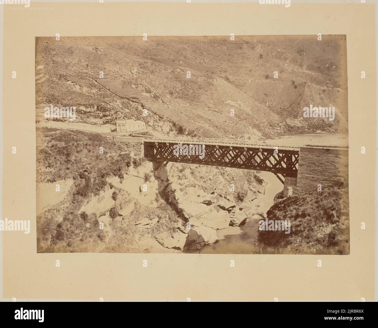 New Bridge over the Shotover River, 1873-1891, Otago, by Herbert ...