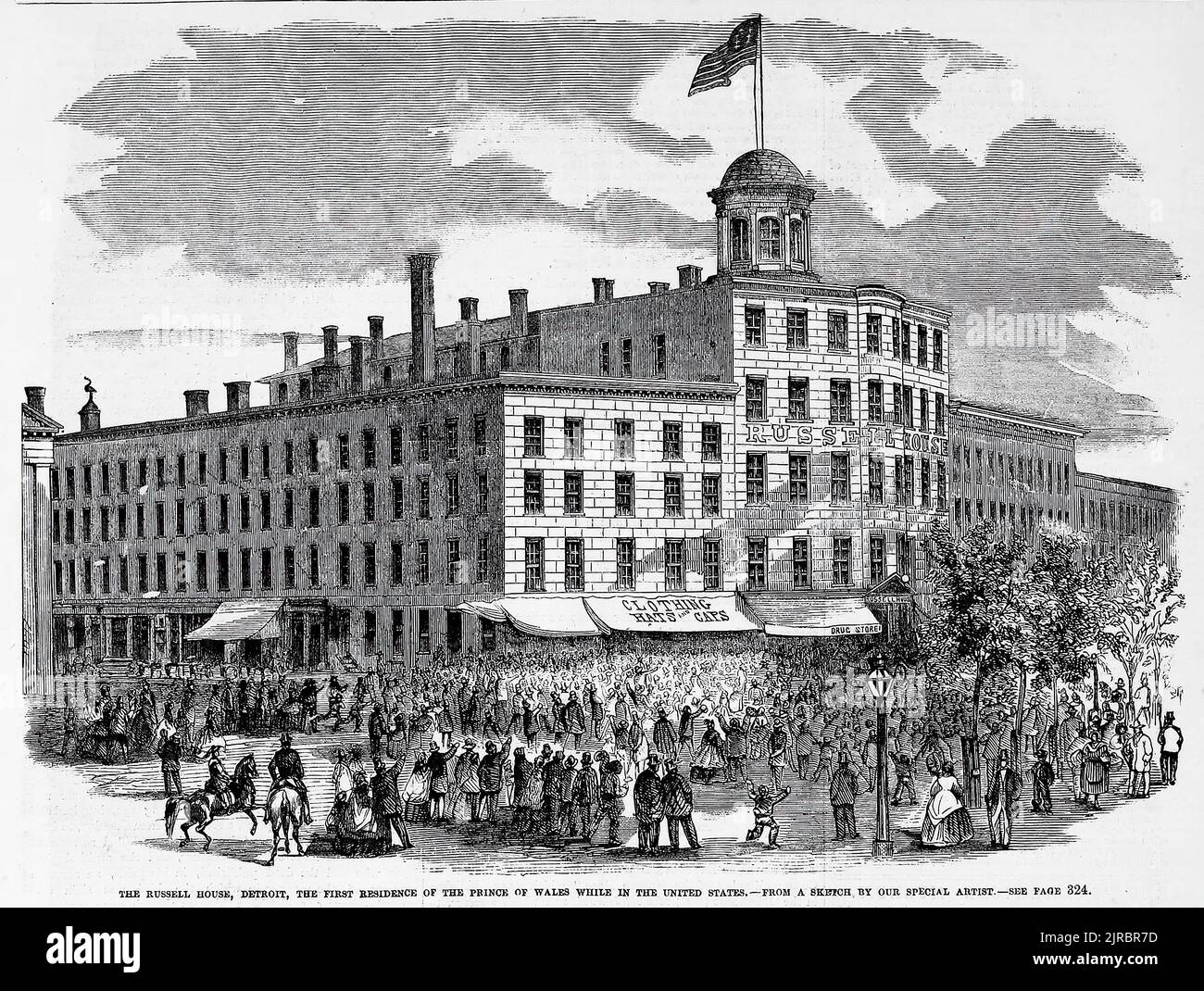 The Russell House, Detroit, Michigan, the first residence of the Prince ...