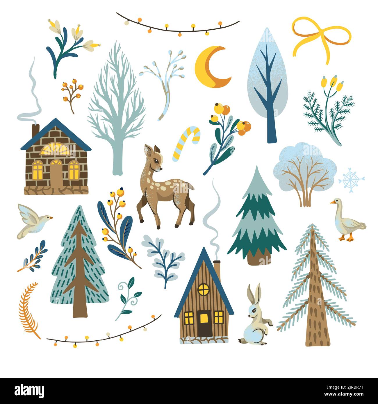 Wrapping rustic christmas holiday Cut Out Stock Images & Pictures - Alamy