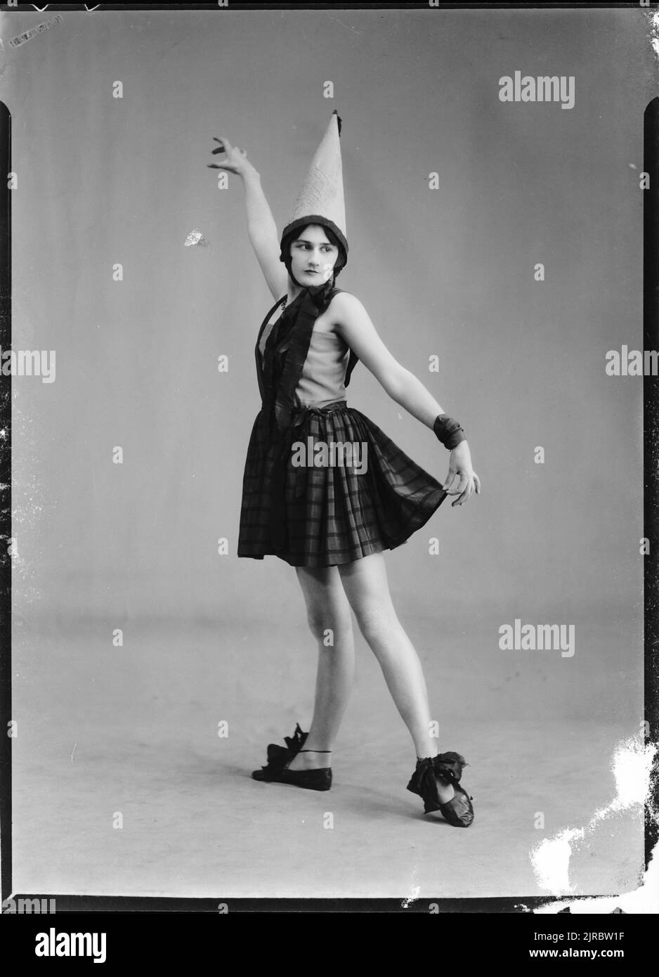 Dancer in costume, 1930s, Wellington, by Cuba Photographic Studio Stock ...
