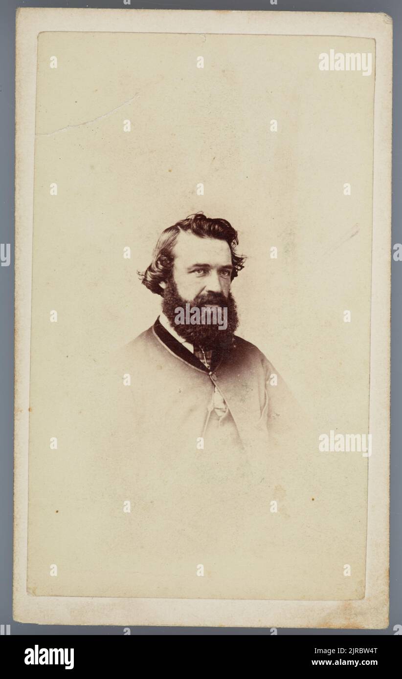 Portrait of a man, 1865, Auckland, by Bartlett & Taylor Stock Photo - Alamy