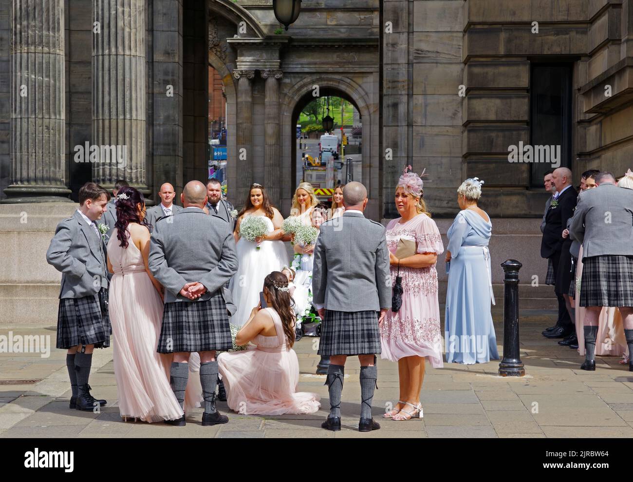 Glasgow, Scotland.Traditional scottish wedding Stock Photo - Alamy