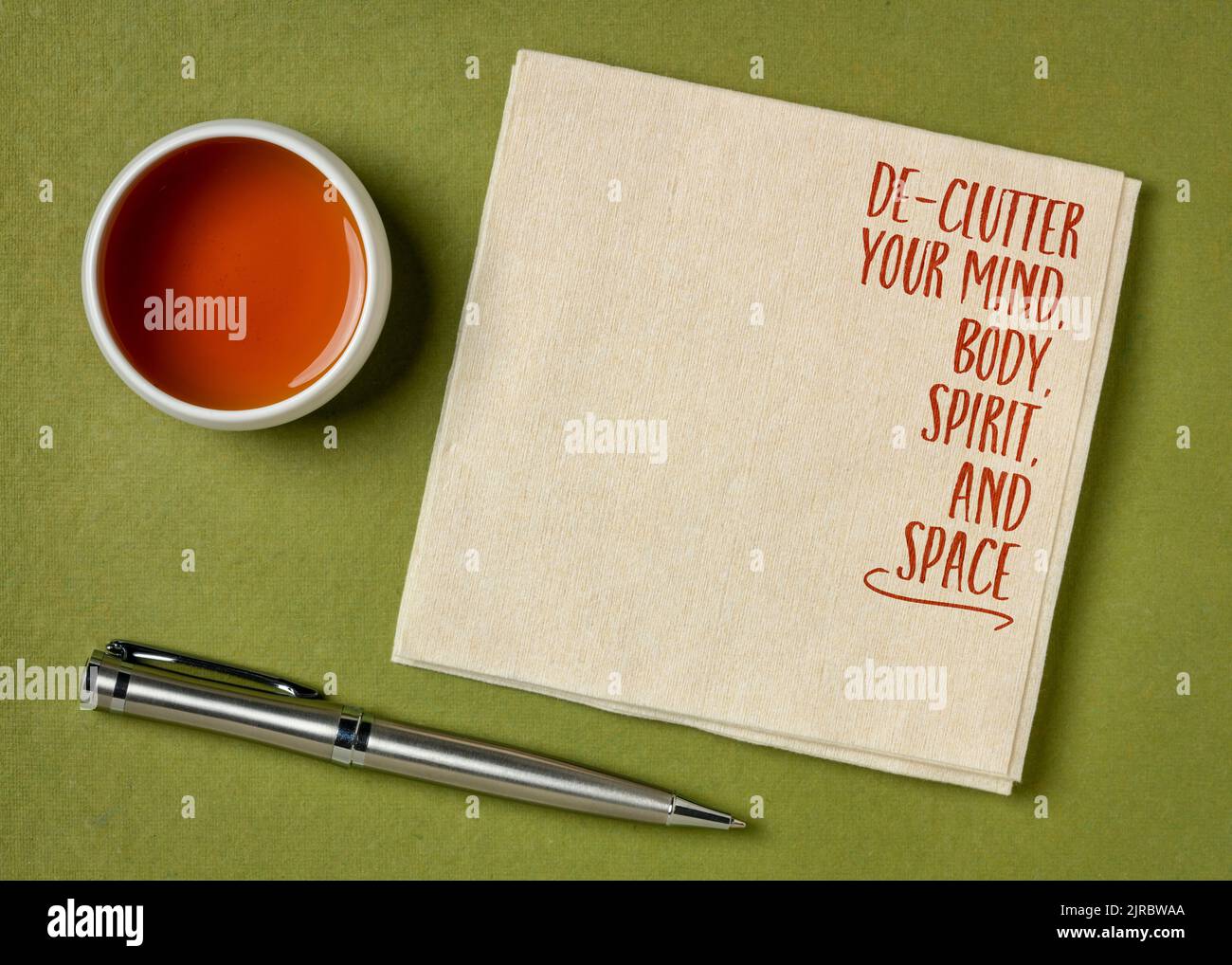 declutter your mind, body, spirit and space - inspirational handwriting ...