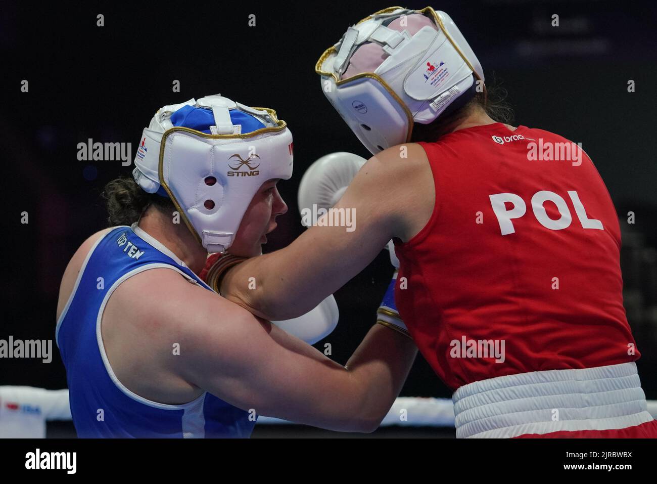 ISTANBUL, TURKEY - MAY 19, 2022: Toborek Oliwia (Red) and Stonkute ...