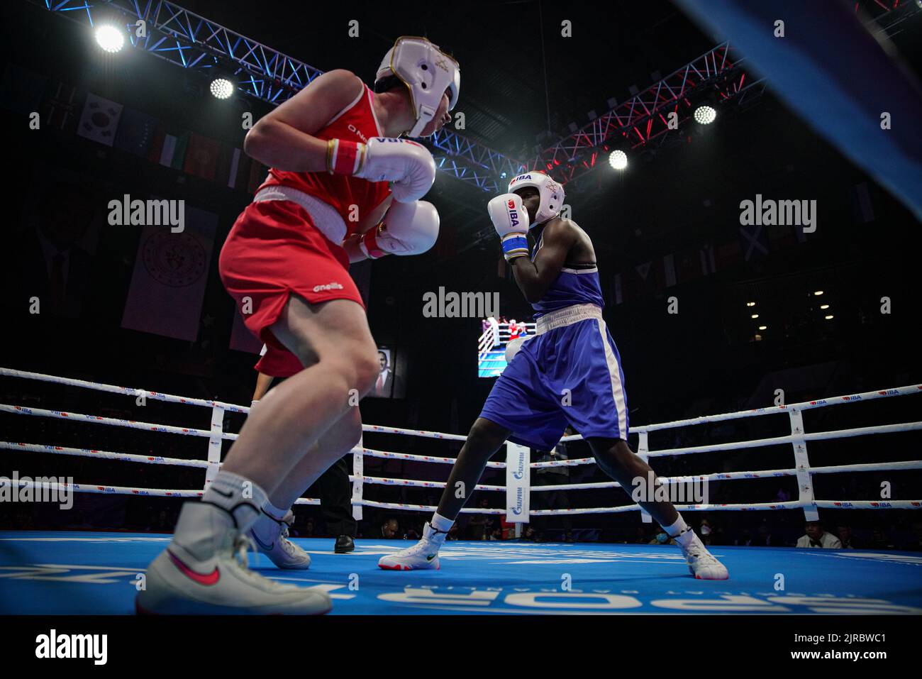 ISTANBUL, TURKEY - MAY 19, 2022: ORourke Lisa Edel (Red) and Panguane ...