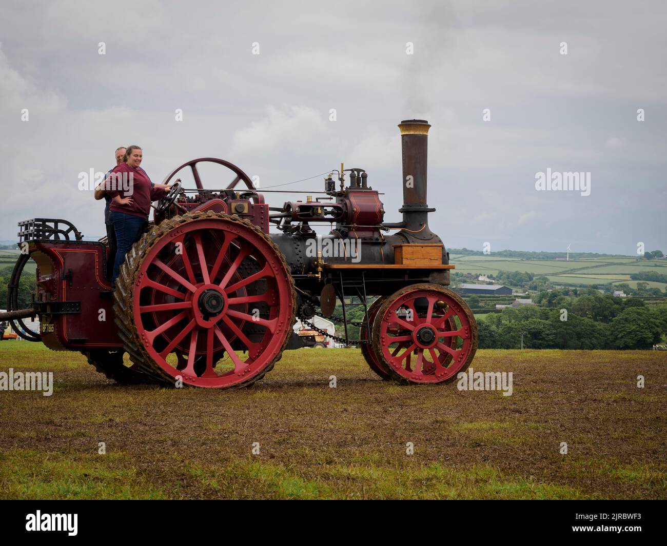 Traction engine at the Launceston Steam & Vintage Rally, Cornwall, UK ...