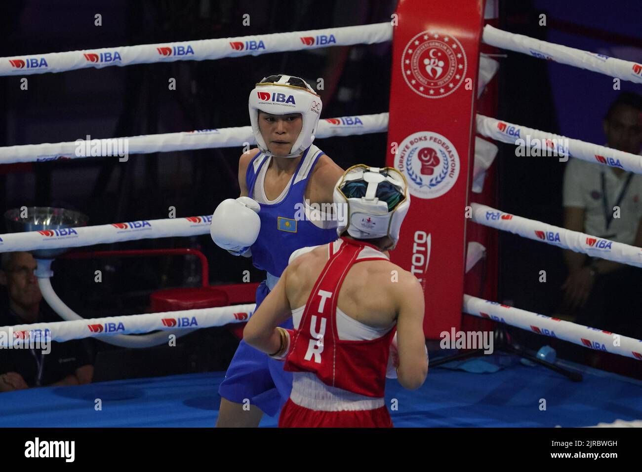 ISTANBUL, TURKEY - MAY 19, 2022: Cagirir Ayse (Red) and Balkibekova ...