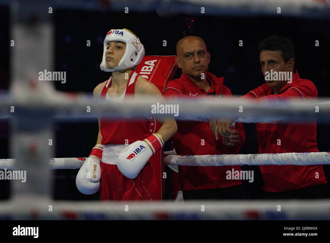 ISTANBUL, TURKEY - MAY 19, 2022: Cagirir Ayse (Red) and Balkibekova ...