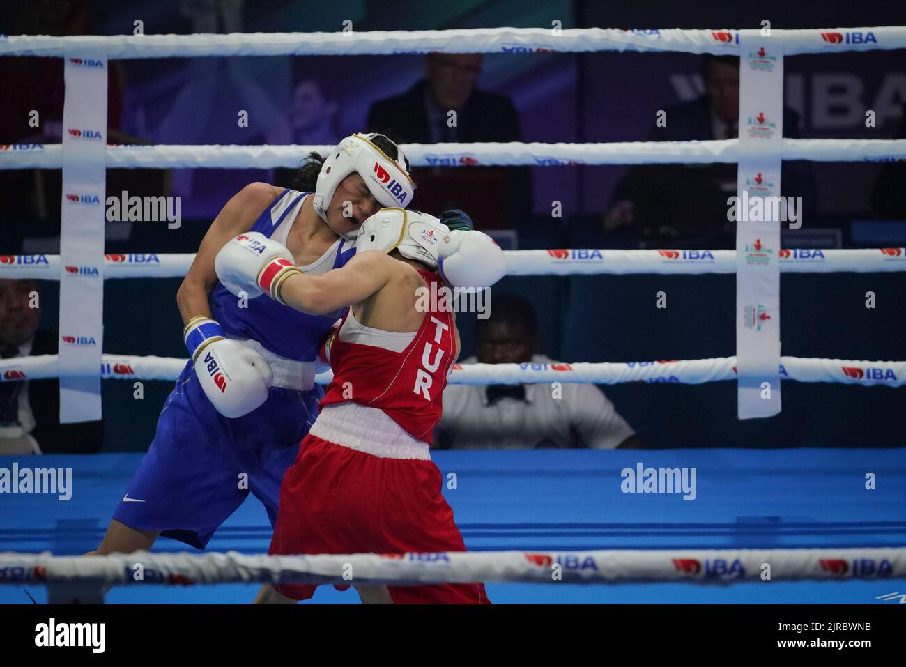 ISTANBUL, TURKEY - MAY 19, 2022: Cagirir Ayse (Red) and Balkibekova ...