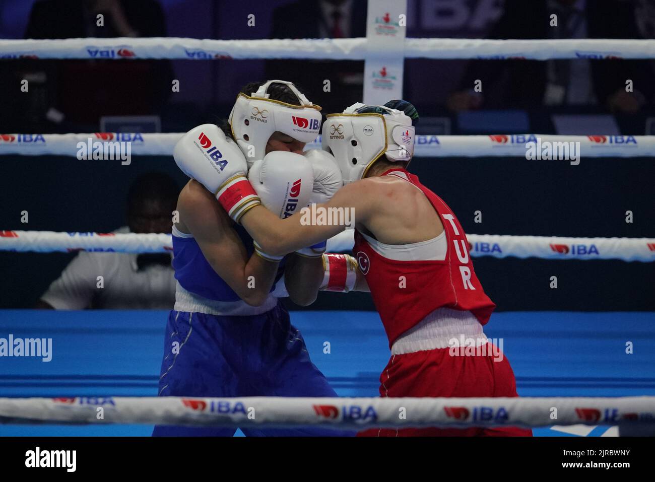 ISTANBUL, TURKEY - MAY 19, 2022: Cagirir Ayse (Red) and Balkibekova ...
