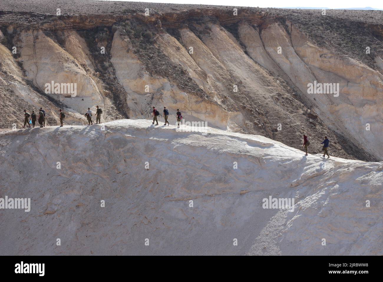 The syrian soldiers walking in the desert from behind Stock Photo - Alamy