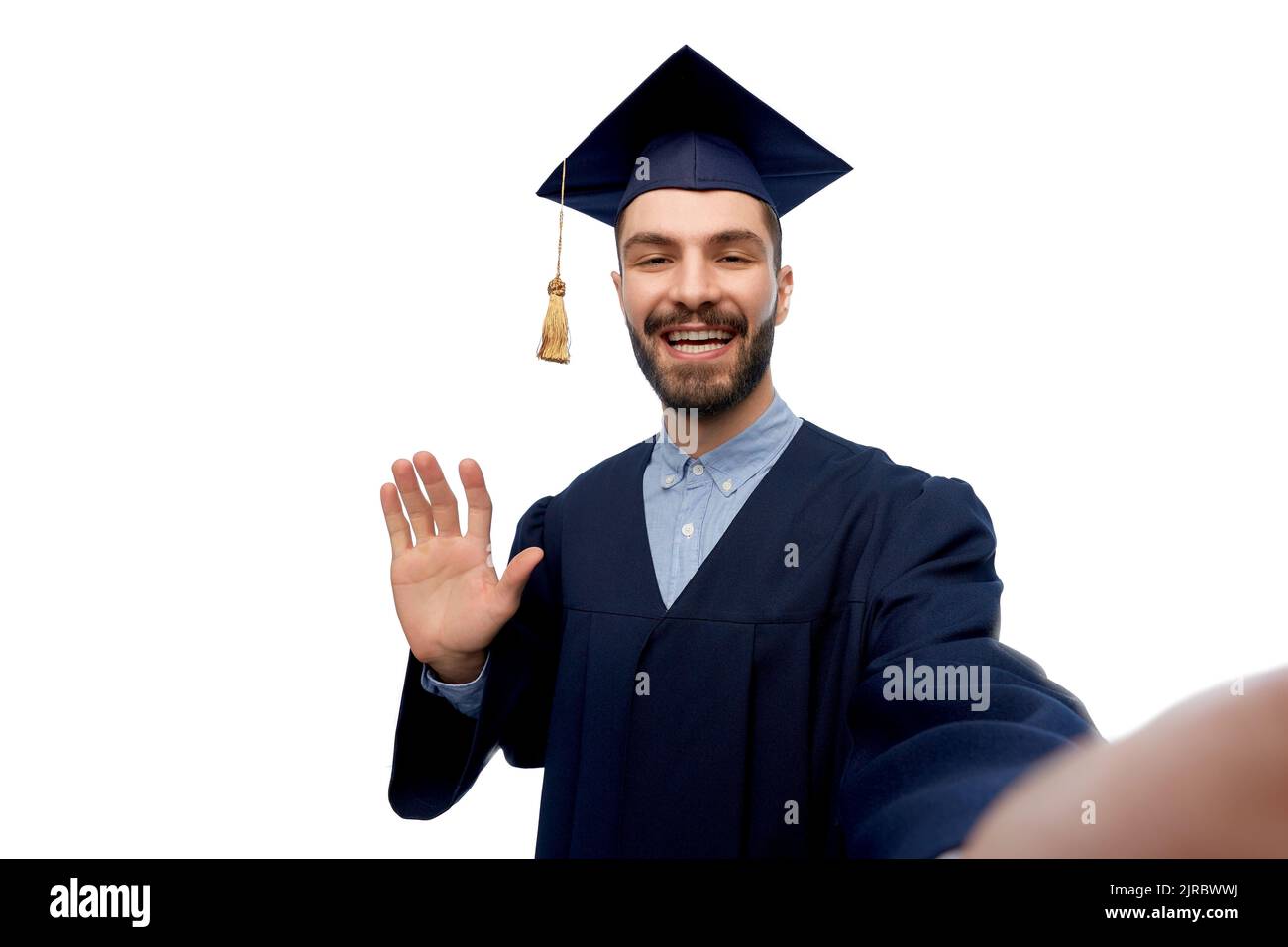 smiling male graduate student taking selfie Stock Photo - Alamy