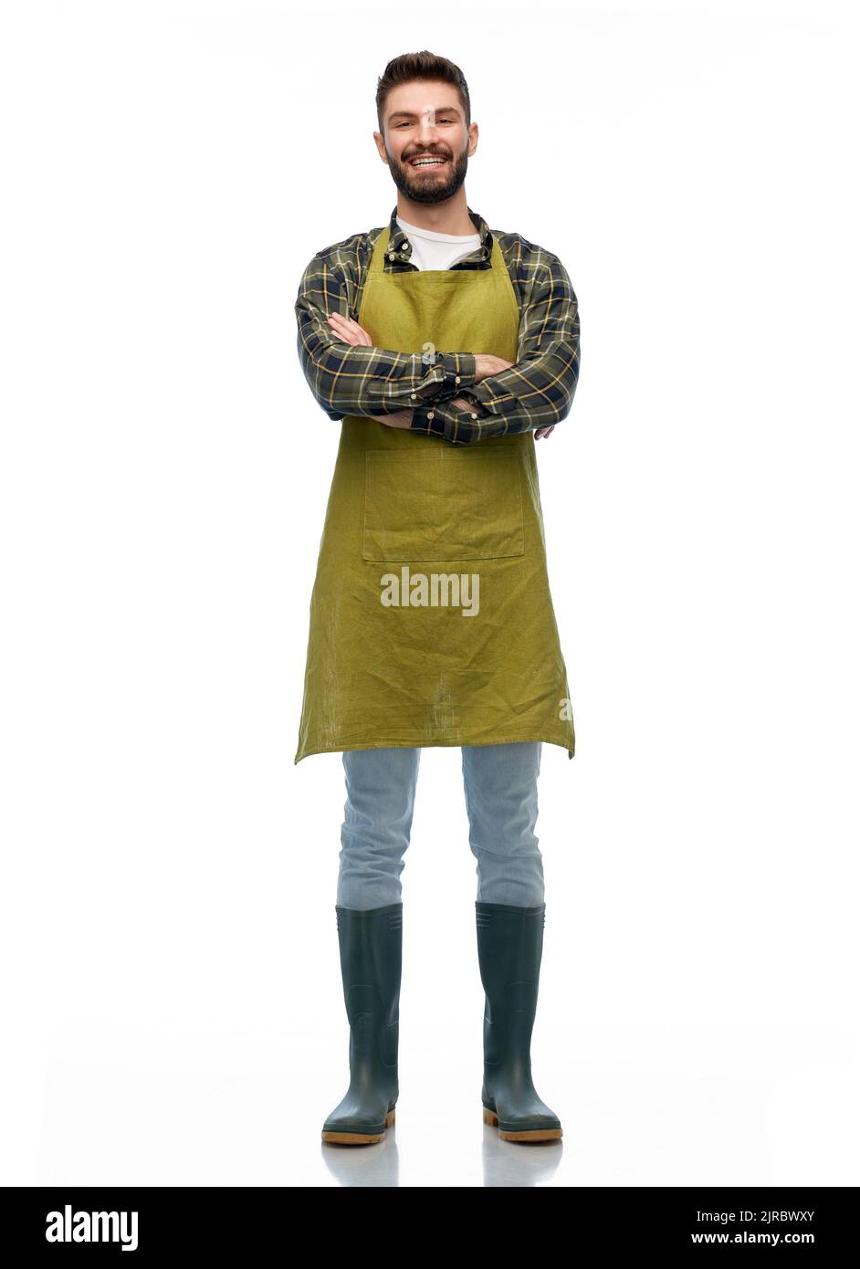 Guy in apron Cut Out Stock Images & Pictures - Alamy