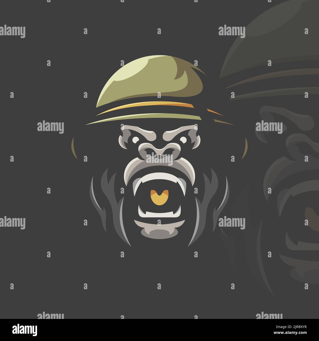 Angry gorilla mascot logo hi-res stock photography and images - Alamy