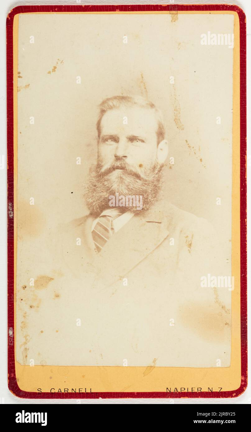 Man, 1880s, Napier, by Samuel Carnell Stock Photo - Alamy