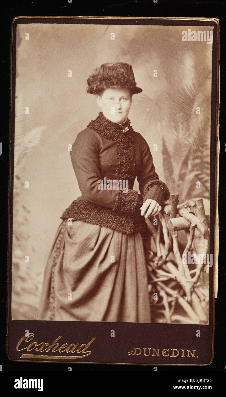 Woman, 1880s, Dunedin, by Coxhead Brothers Stock Photo - Alamy