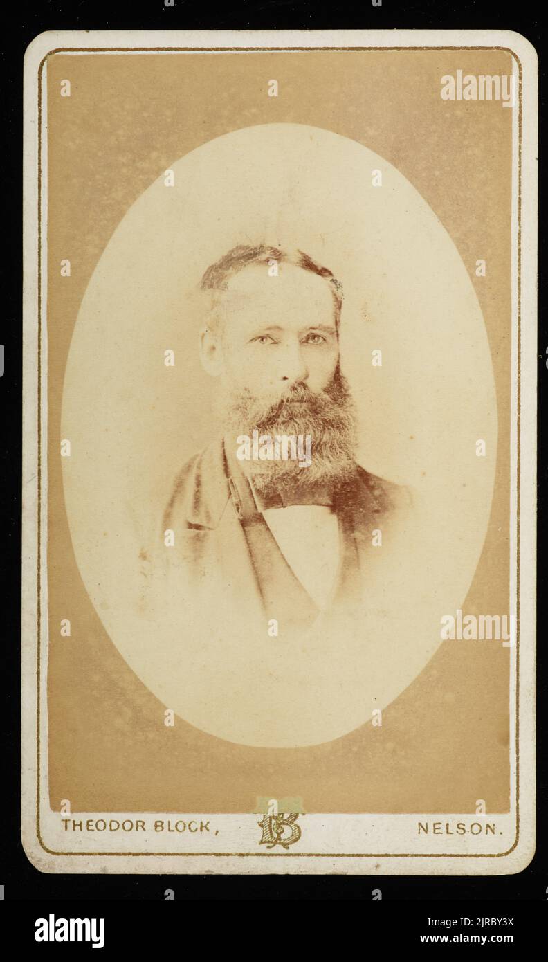 Portrait of a man, 1876-1882, Nelson, by Theodor Bloch Stock Photo - Alamy