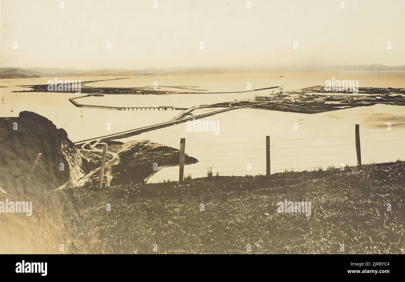 Port Ahuriri, Napier, 1880s, Napier, maker unknown Stock Photo - Alamy