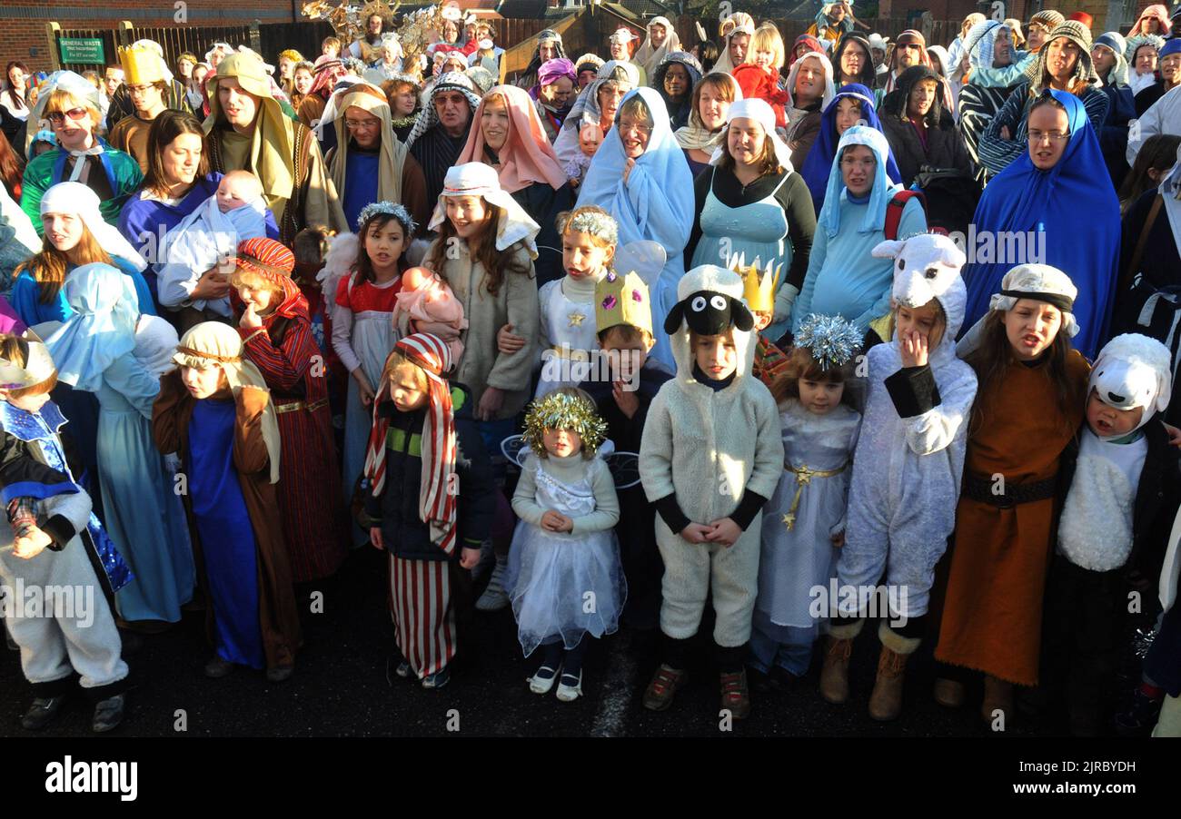 NEARLY 400 NATIVITY CHARACTERS AT A NATIVITY RECORD ATTEMPT AT THE ...