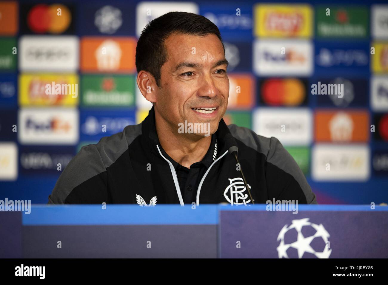 2022-08-23 18:29:10 EINDHOVEN - 23-08-2022. Rangers FC trainer Giovanni ...