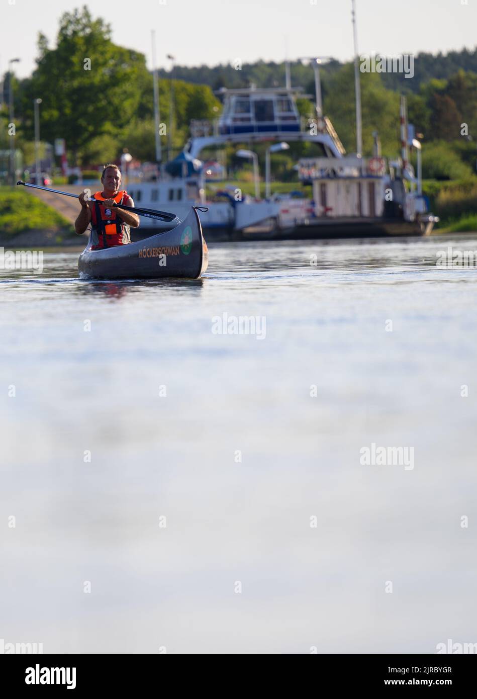 Darchau ferry hi-res stock photography and images - Alamy