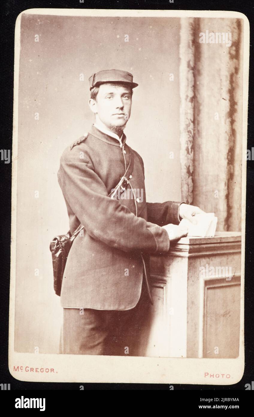 Postman, circa 1870, Dunedin, by John McGregor Stock Photo - Alamy