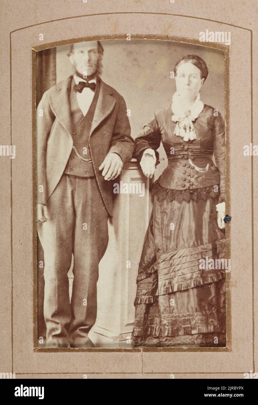 Couple standing by bannister. From the album: Memorial to England’s ...