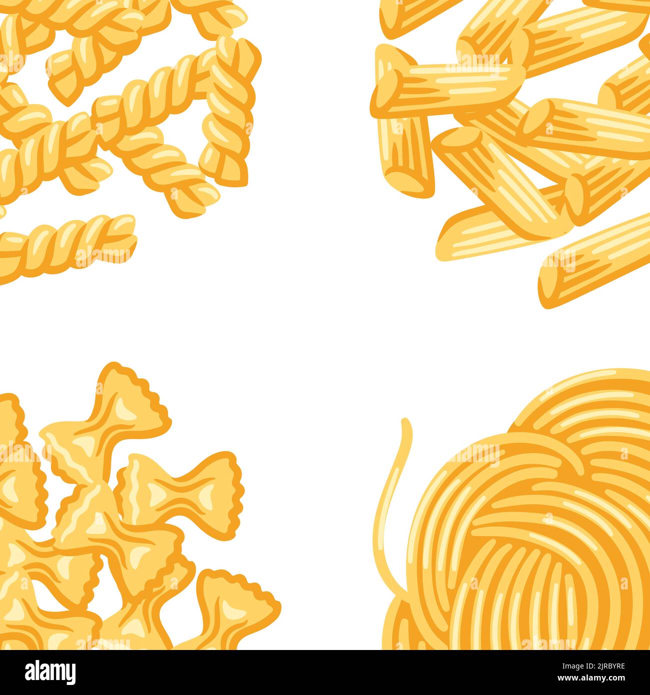 Background with Italian various pasta. Culinary image for menu and ...