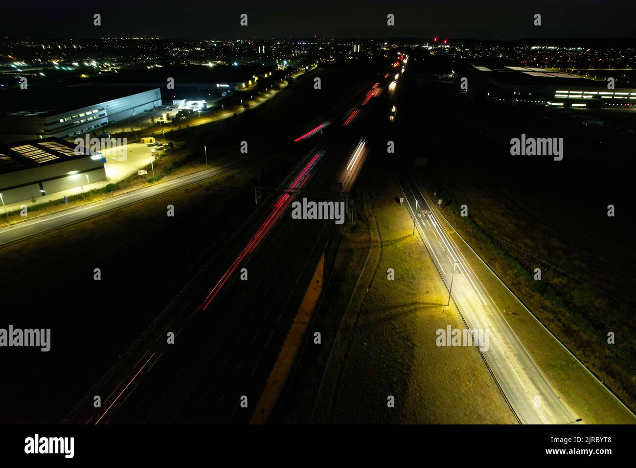 Night street light motorway hi-res stock photography and images - Alamy