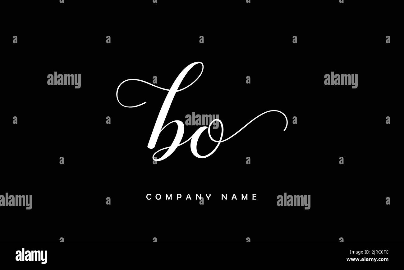 BO, OB Abstract Letters Logo Monogram Stock Vector Image & Art - Alamy