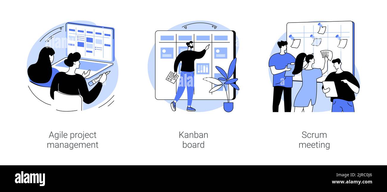 Project management isolated cartoon vector illustrations se Stock ...