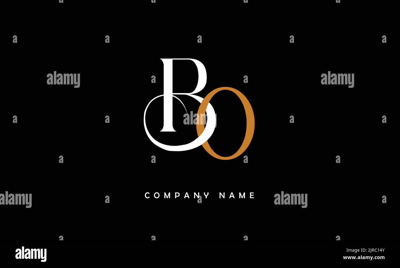BO, OB Abstract Letters Logo Monogram Stock Vector Image & Art - Alamy