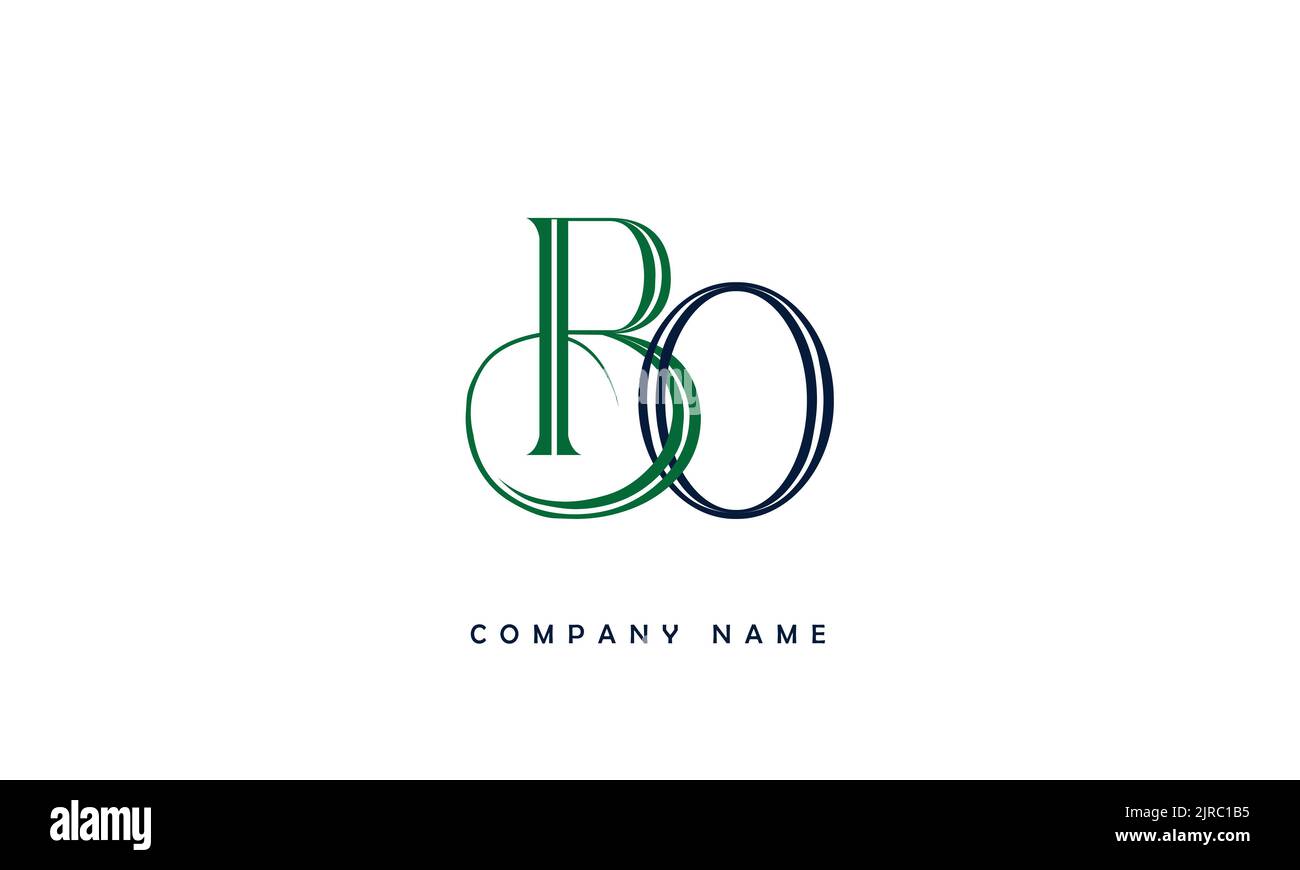 BO, OB Abstract Letters Logo Monogram Stock Vector Image & Art - Alamy