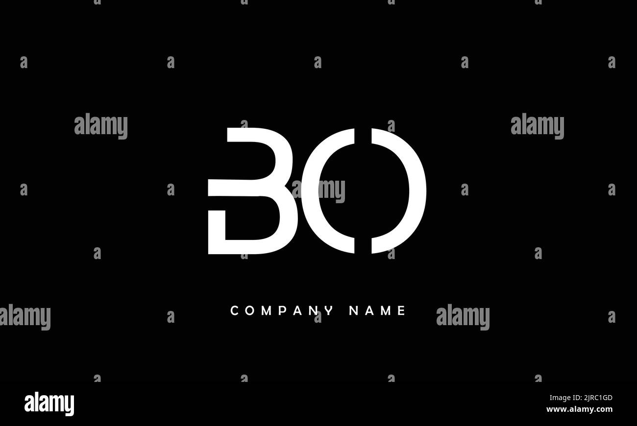 BO, OB Abstract Letters Logo Monogram Stock Vector Image & Art - Alamy