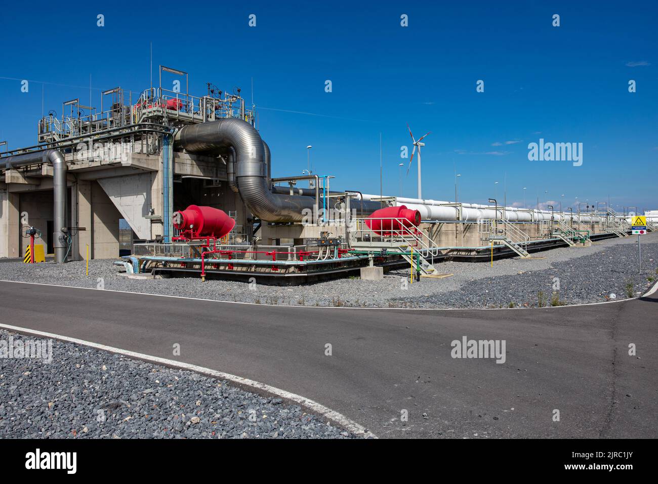 Illustration picture shows a visit to the Fluxys LNG-terminal ...