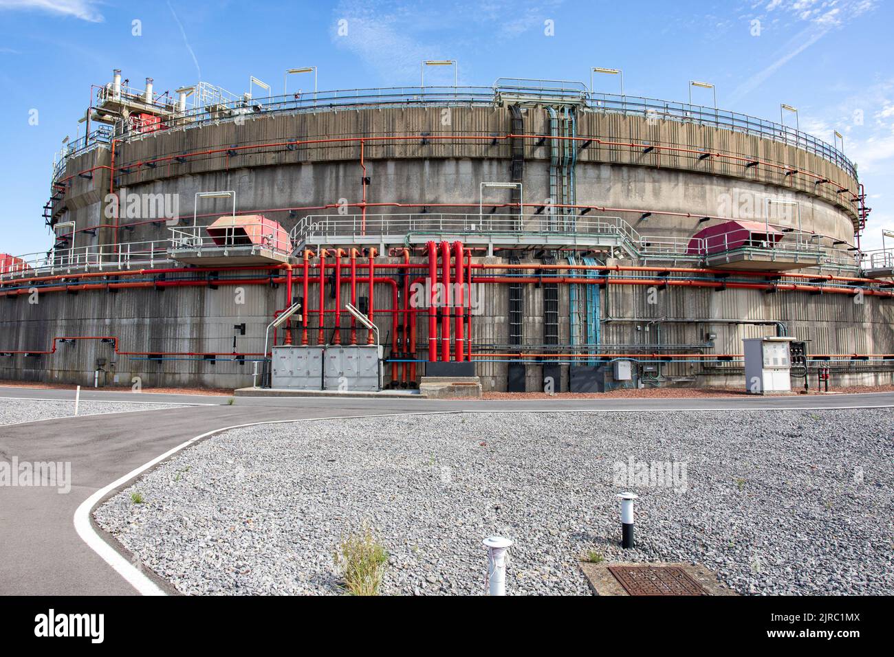 Illustration picture shows a visit to the Fluxys LNG-terminal ...