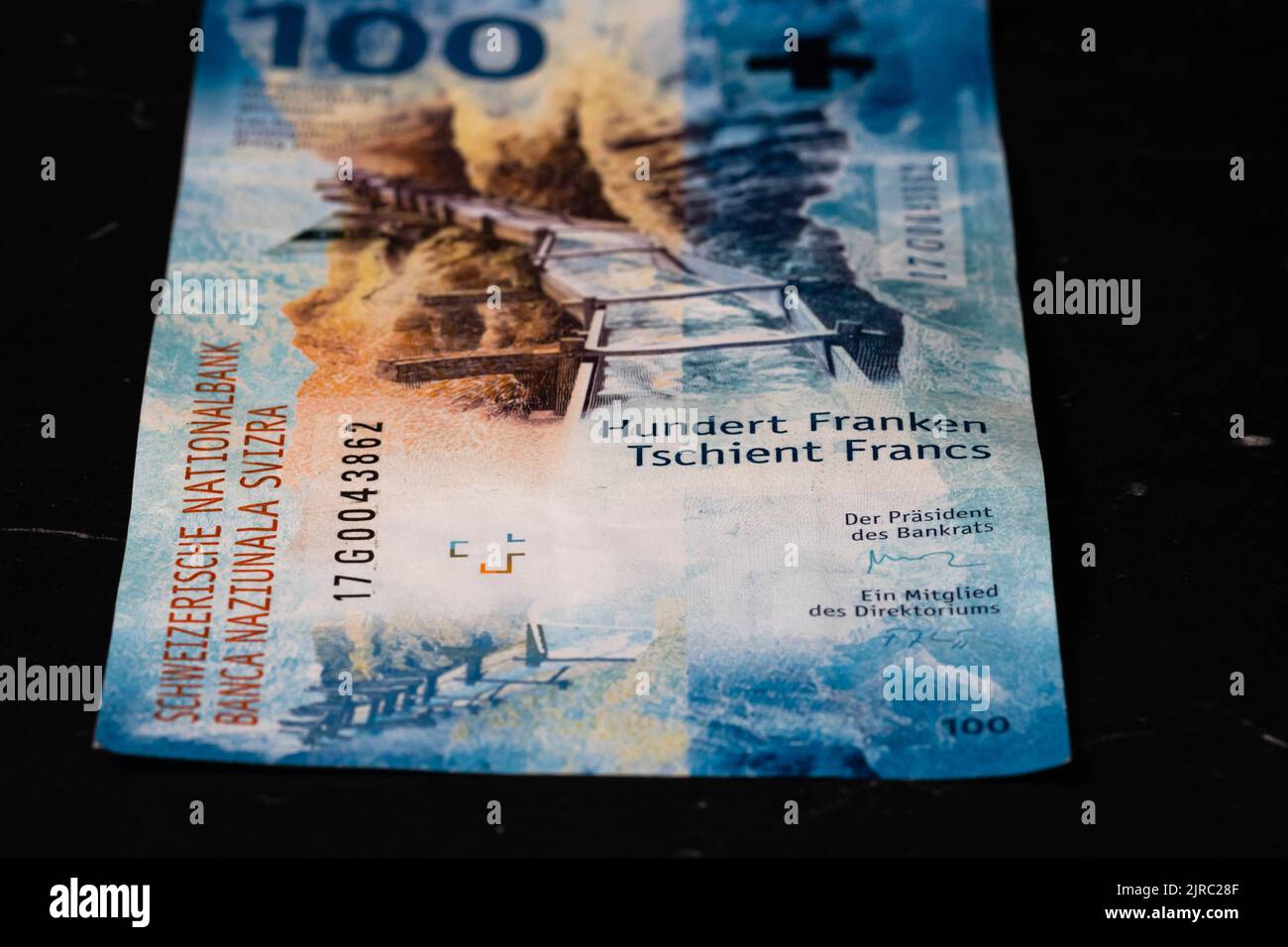 Swiss Franc currency. Europe inflation, CHF money Stock Photo - Alamy