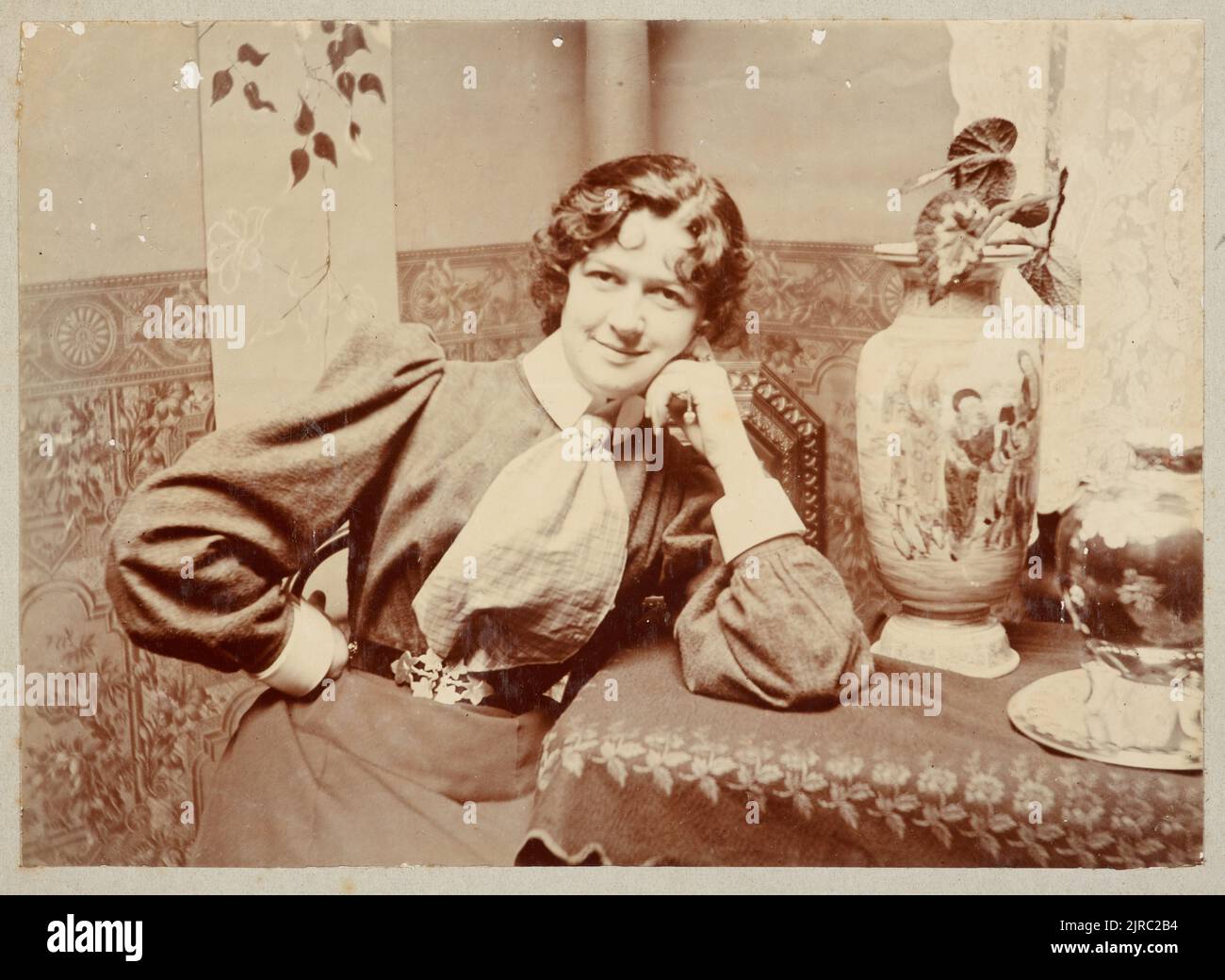 Untitled [Portrait of an unidentified woman], circa 1900-1901 ...