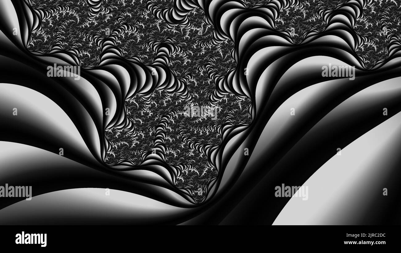 Abstract Computer generated Fractal design. A fractal is a never-ending ...