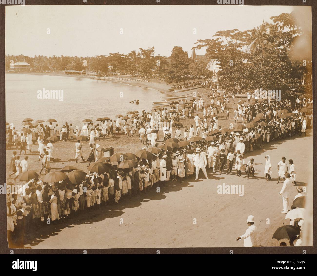 Celebration on Apia waterfront. From the album: Samoa, circa 1919 ...