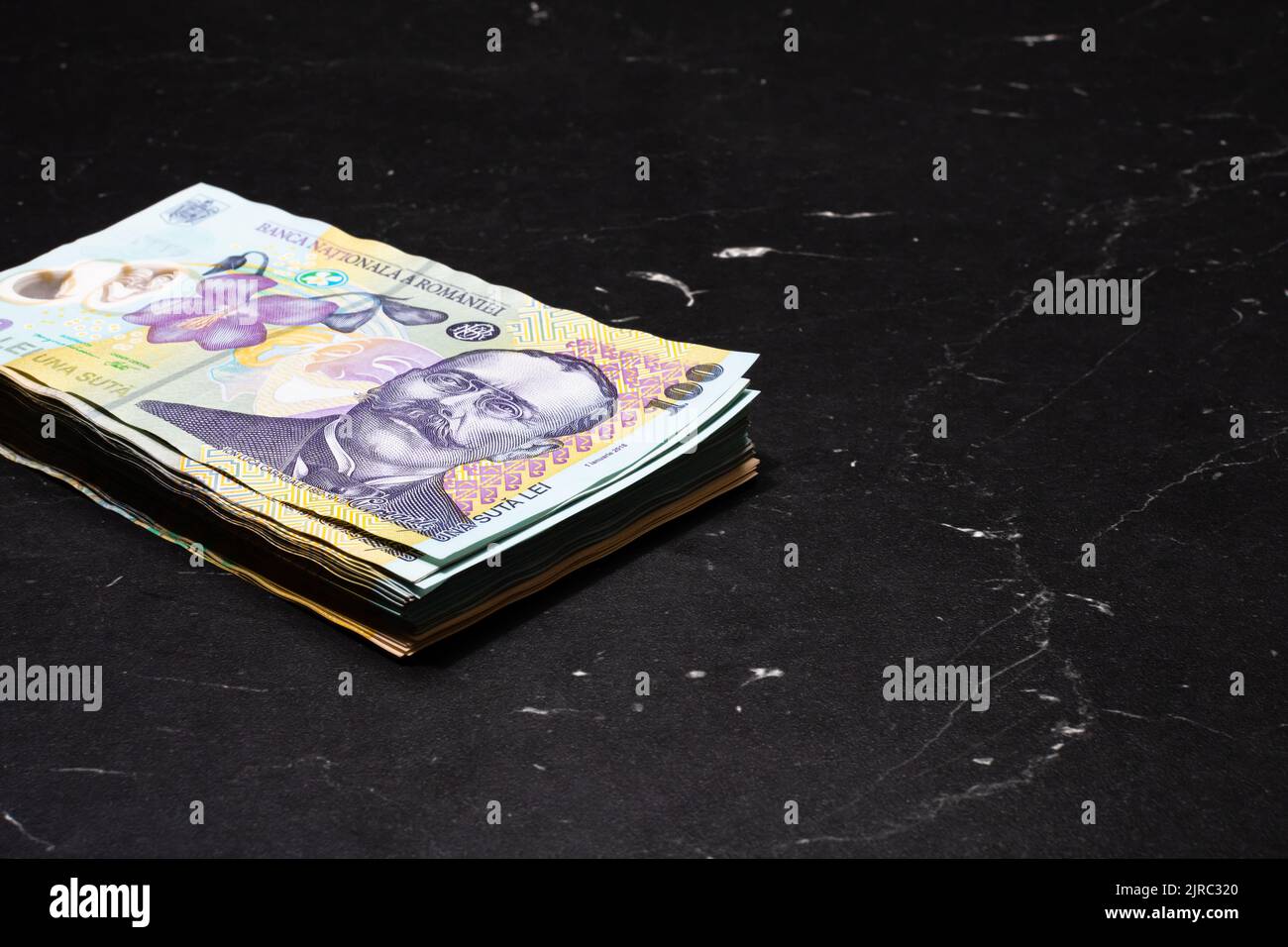 Romanian LEI currency. Europe inflation, LEI money Stock Photo - Alamy
