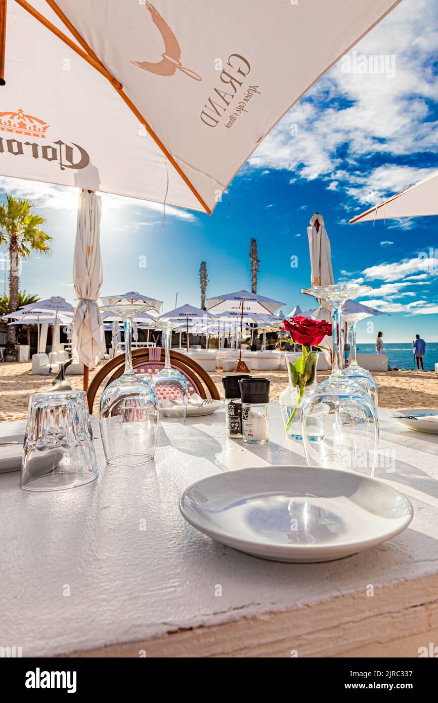 Cape Town, South Africa - May 12, 2022: Table setting at Grand Africa ...