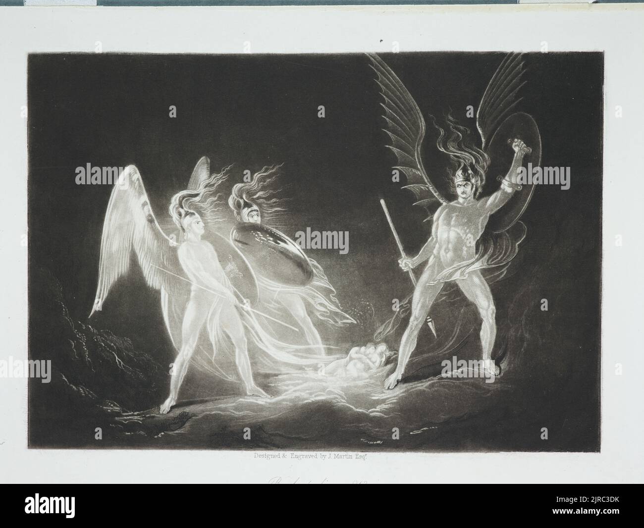 Eve's dream - Satan aroused (from John Milton's Paradise Lost), 1823 ...
