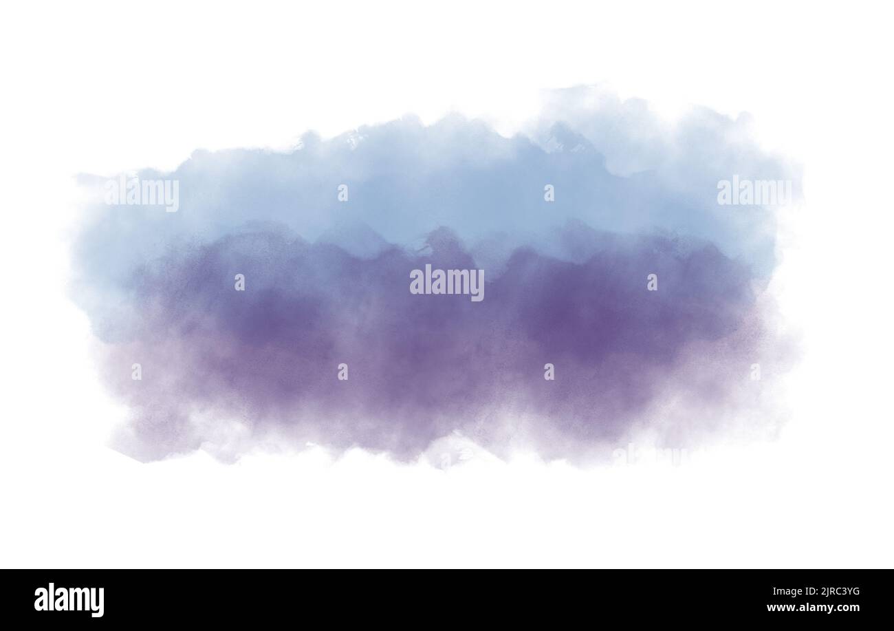 Relaxed watercolor cloud like in middle, copy space, with background ...