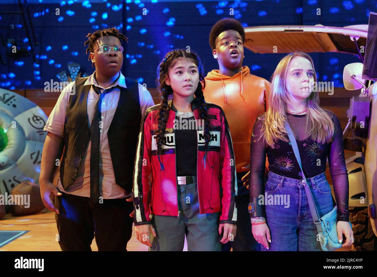 SECRET HEADQUARTERS, from left: Kezii Curtis, Momona Tamada, Keith L ...