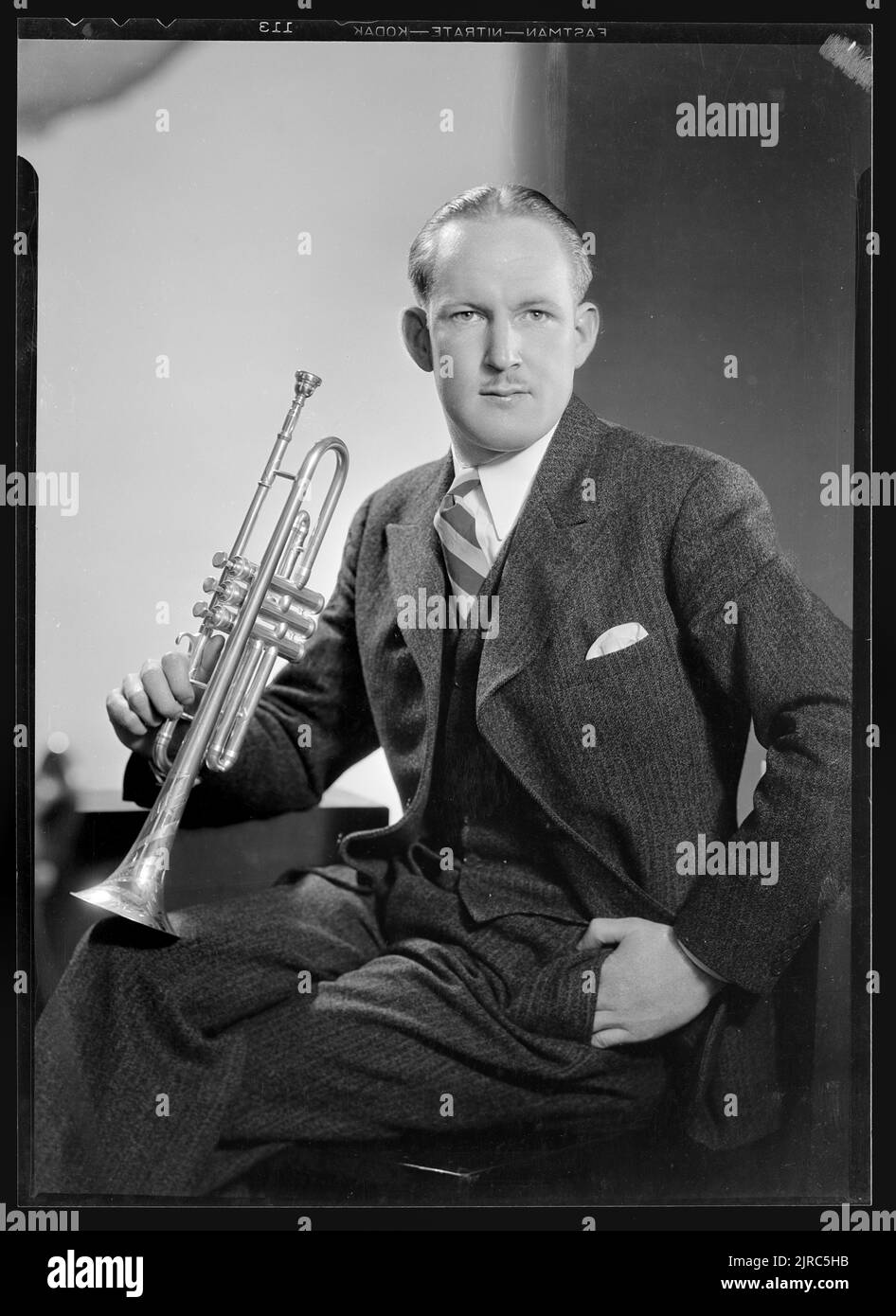 Mr John Robertson, November 1935, Wellington, by Spencer Digby Studios ...