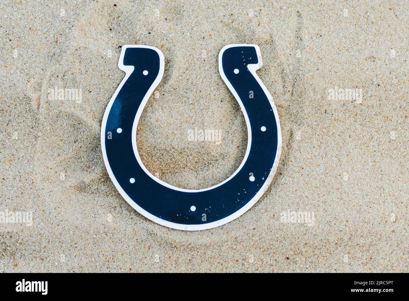 September 15, 2021, Moscow, Russia. The emblem of the Indianapolis ...